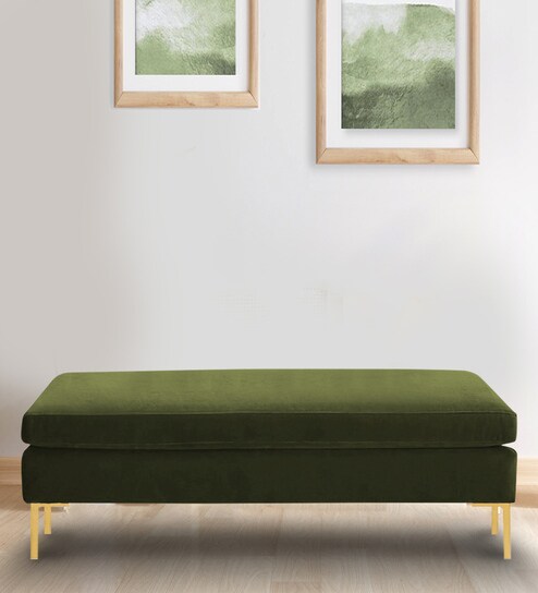 Buy Pop Bench in Green Colour at 43% OFF by Dreamzz Furniture | Pepperfry