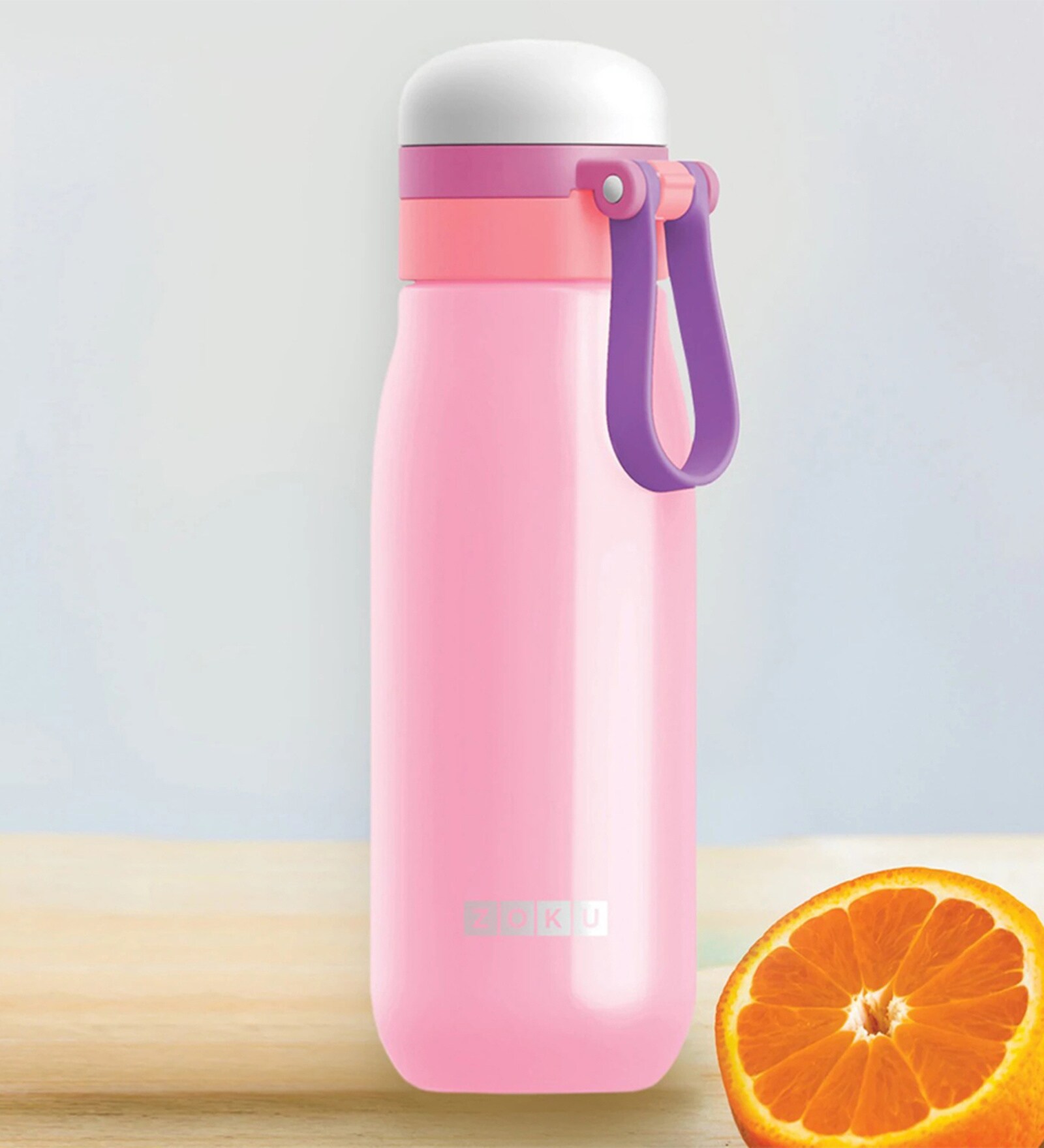 Buy Ultralight Pink 500ml Pink & White Stainless Steel Bottle at 15% ...