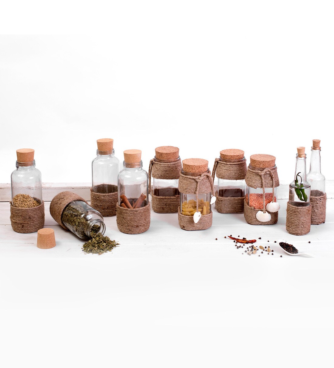 Buy Untold Homes Beige Airtight Storage - Set of 10 Online - Containers ...