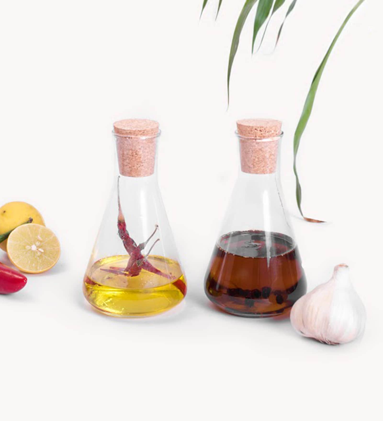 Buy 320ml Glass Oil & Vinegar Dispenser , Set of 2 By Untold Homes Online - Oil & Vinegar ...