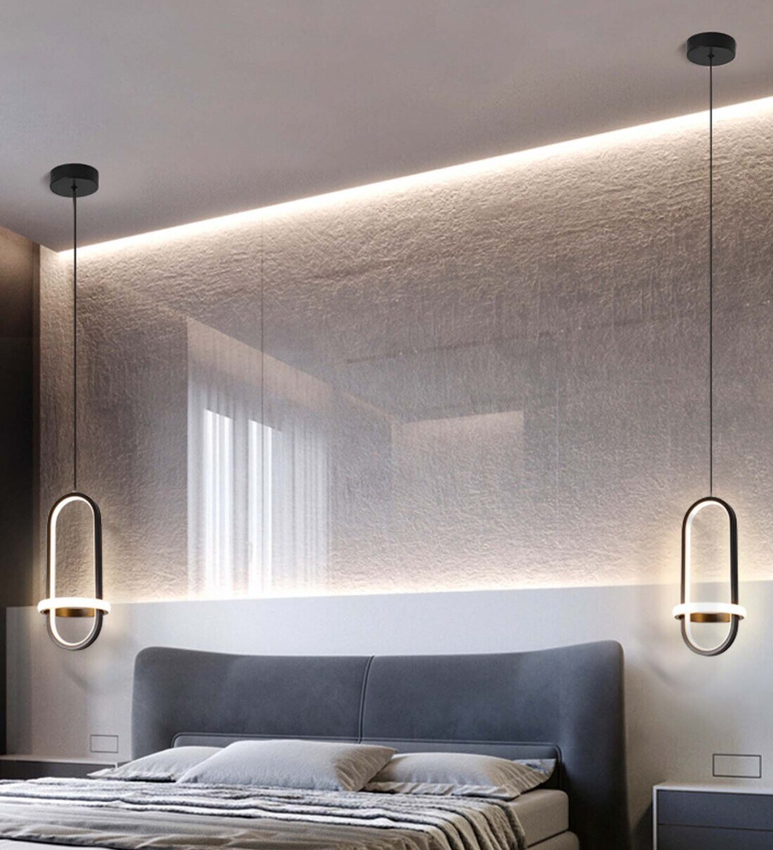 Buy Uplash Black Aluminium Hanging Light By Smartway Lighting Online ...