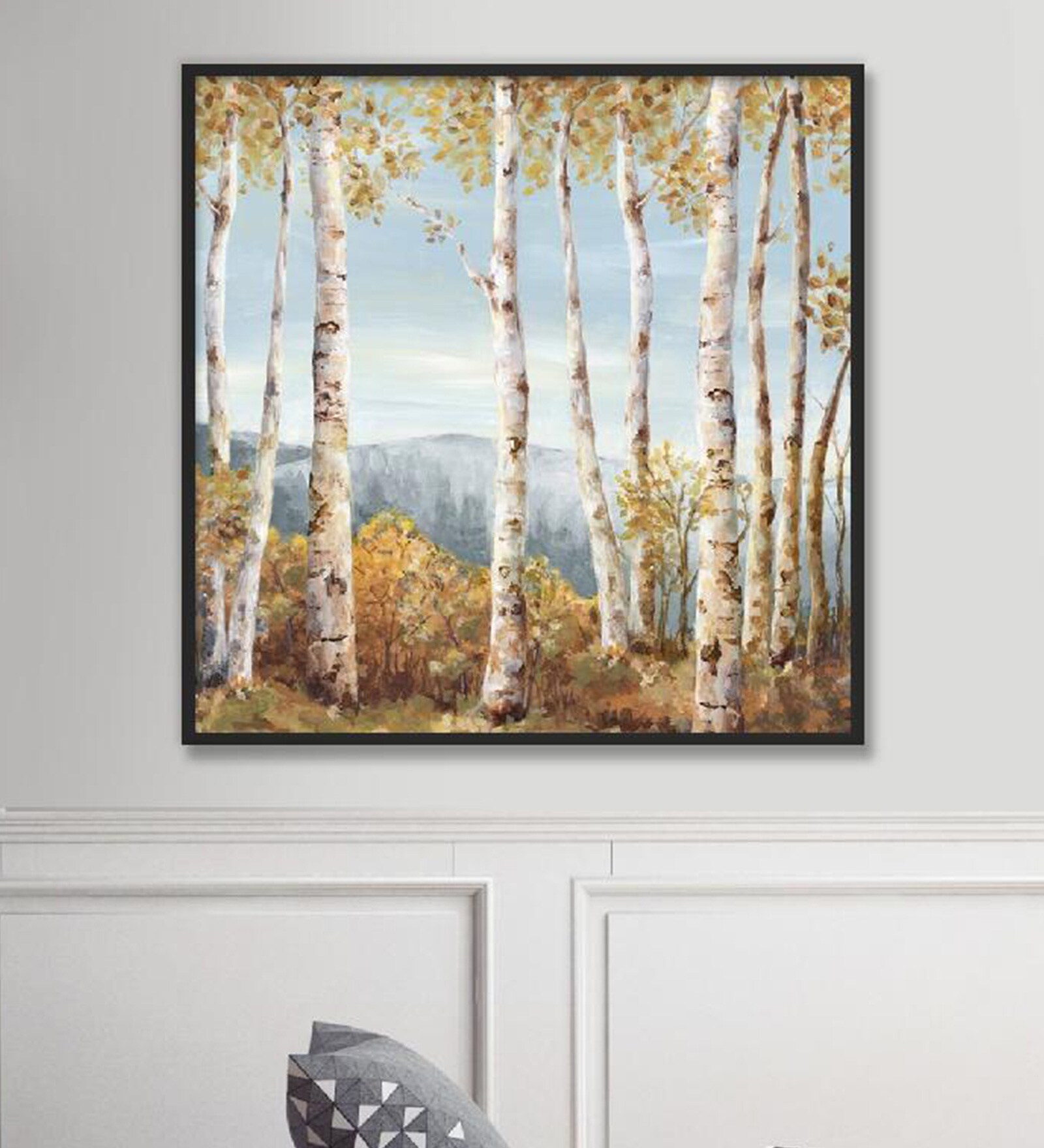 Buy Poetic Technique Multicolor Canvas Framed Landscape Art Print at 11 ...