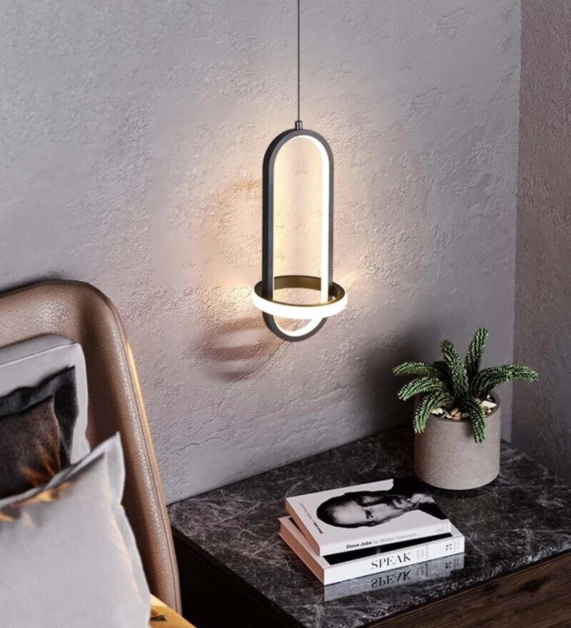 Buy Uplash Black Aluminium Hanging Light By Smartway Lighting Online ...