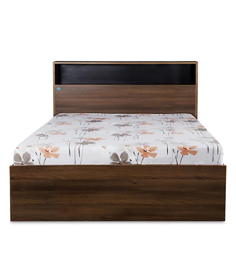 Buy Urban Single Bed in Acacia Dark & Black Finish by Delite kom Online ...
