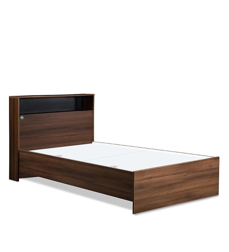 Buy Urban Single Bed in Acacia Dark & Black Finish by Delite kom Online ...