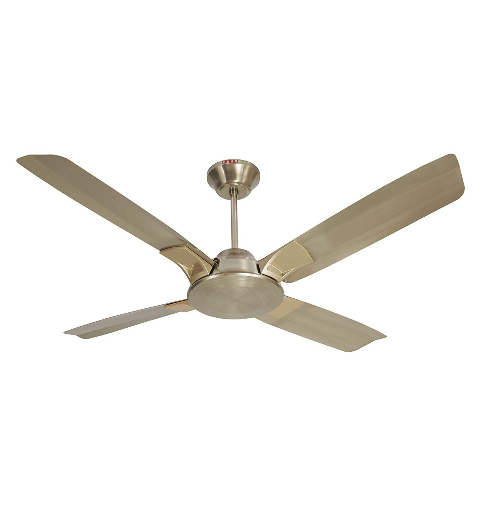 Buy Usha Aldora 1320 Mm 4 Blade Premium Ceiling Fan (Brushed Nickel) at ...
