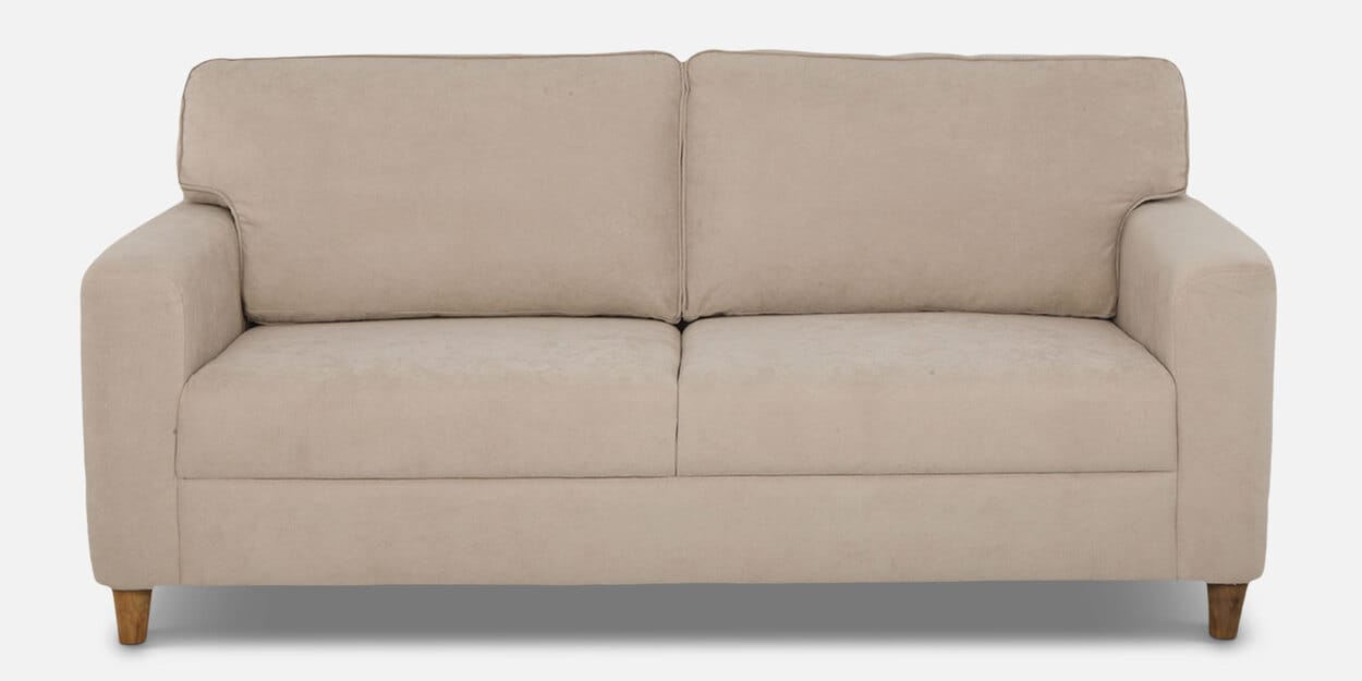 Buy Utopia Fabric 3 Seater Sofa in Biege Colour by Duroflex Online ...