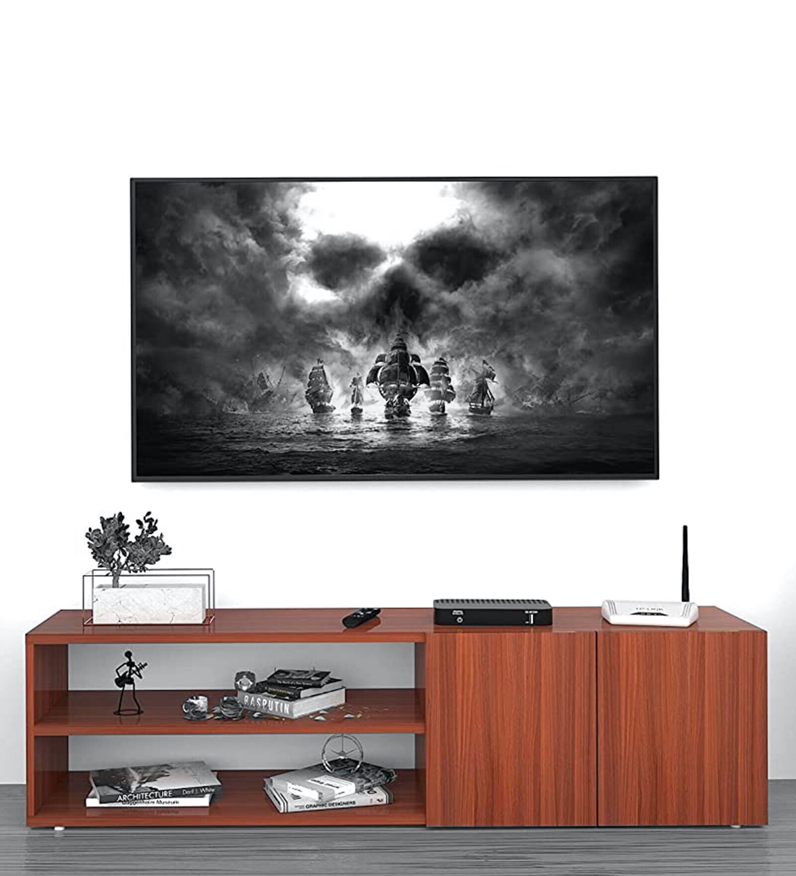 Buy Vactor TV Console for TVs in Walnut Finish for TVs up to 55\ by ...