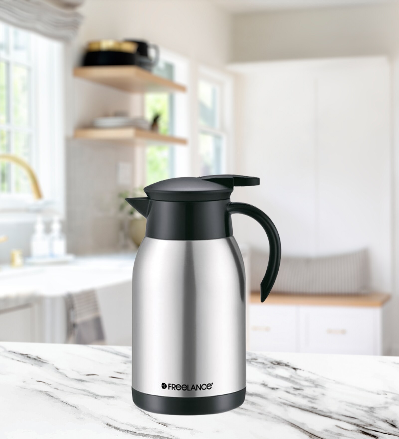 Buy silver Vacuum Insulated 1000ml Acrylic 1 Pc Flasks at 6% OFF by ...