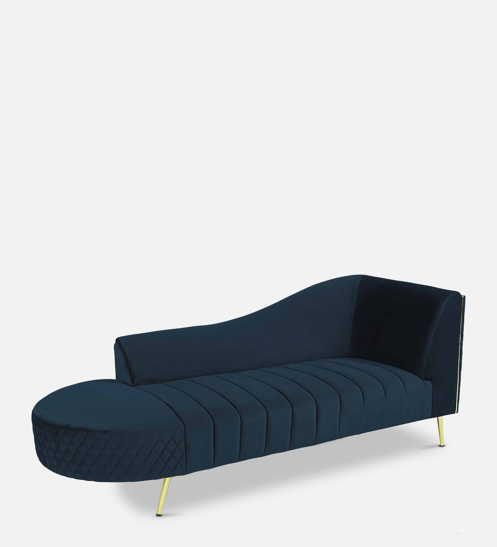 Buy Valencia Velvet Chaise Lounger in Teal Blue Colour at 26% OFF by ...