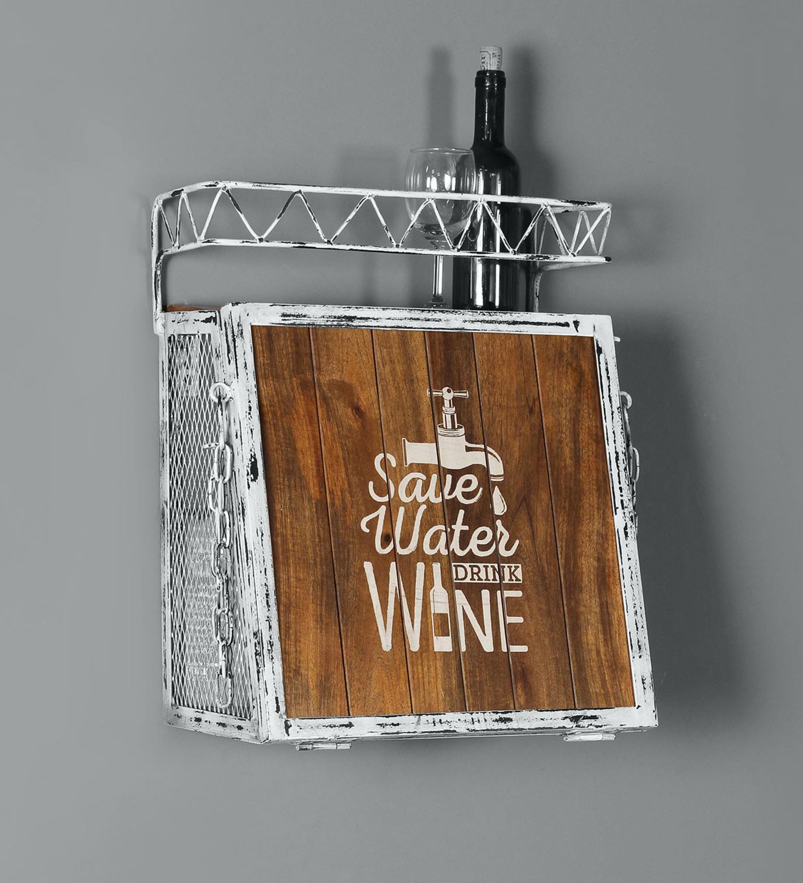 Buy Valiant Wine Rack In Teak Finish at 51% OFF by Fabuliv | Pepperfry