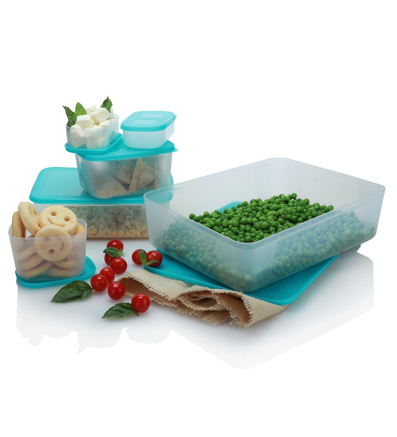 Buy Varmora Freezer Safe Full Blue Containers - Set of 6 Online ...