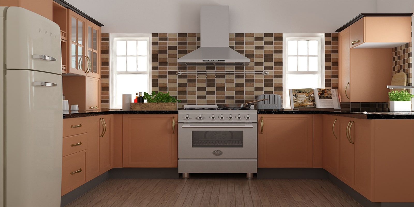 Buy Valentine U Shaped Modular Kitchen Designed in BWR Ply at 15% OFF ...