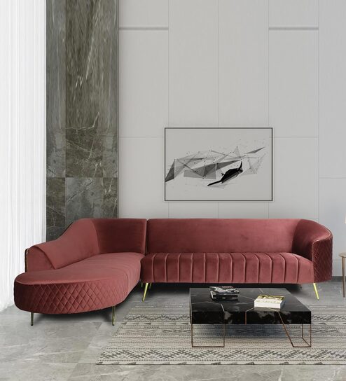 Shop Upto 70% Off on Red RHS Sectional Sofas Products | Pepperfry ...