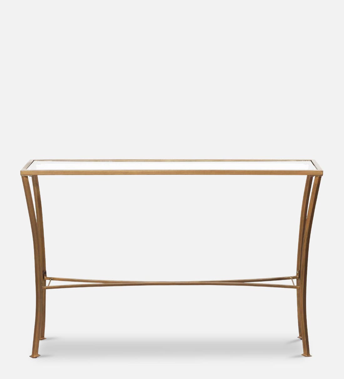 Buy Vennee Metal Console Table in Gold Finish Online - Contemporary ...