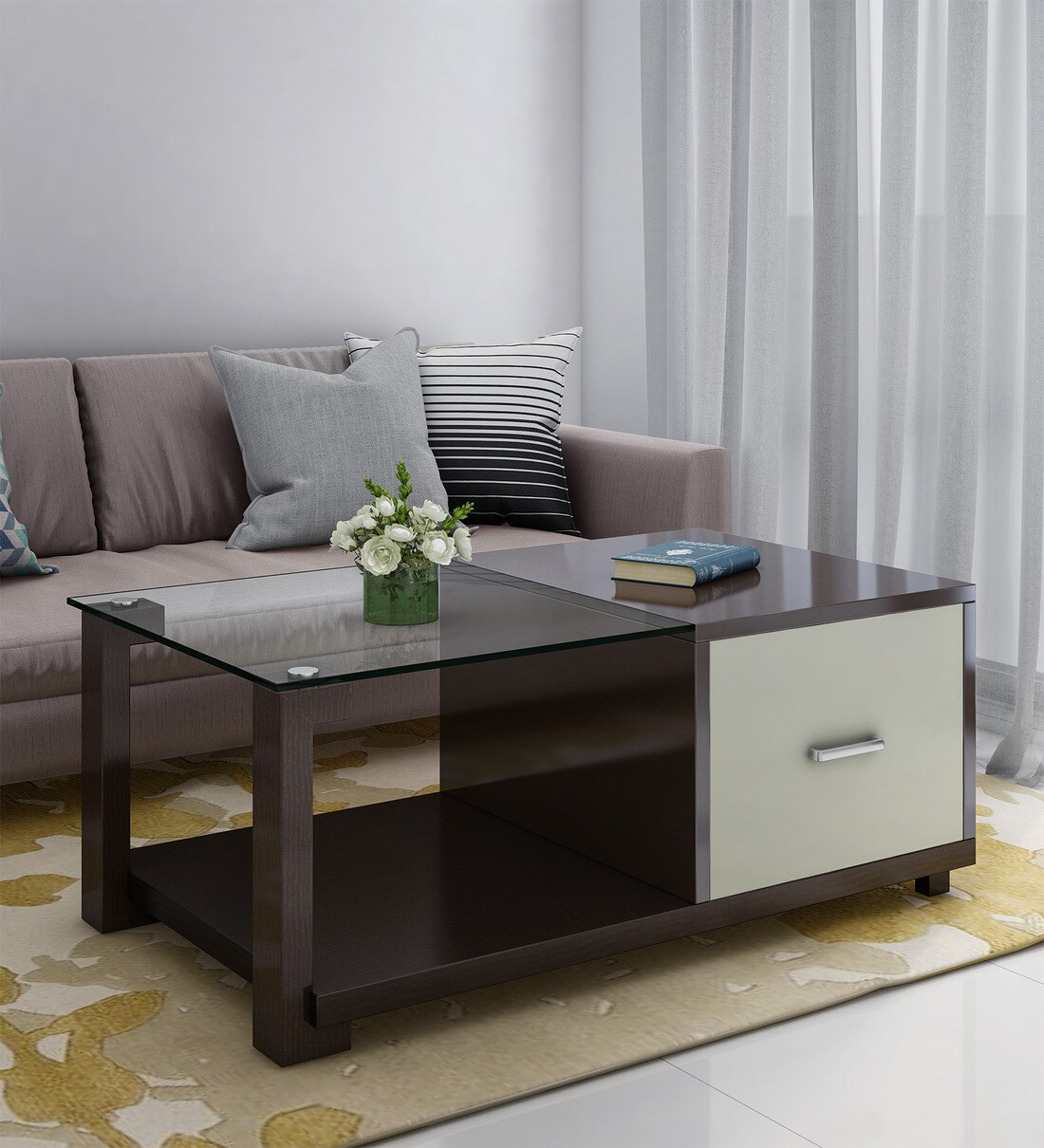 Buy Verona Center Table in Dark Walnut Colour at 59% OFF by @home ...