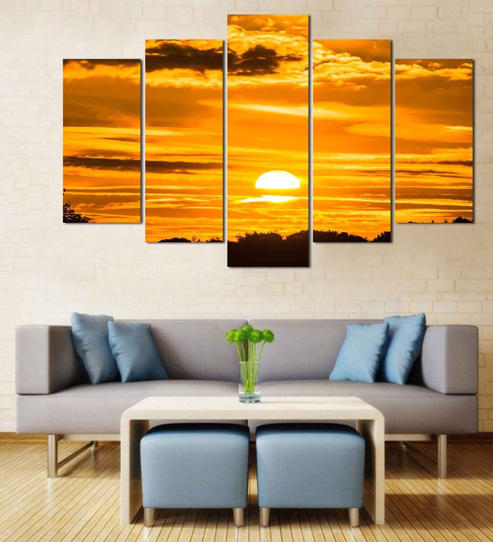 Buy Velvet Laminated Nature's Beauty Set of 5 Wall Art Panels at 32% ...