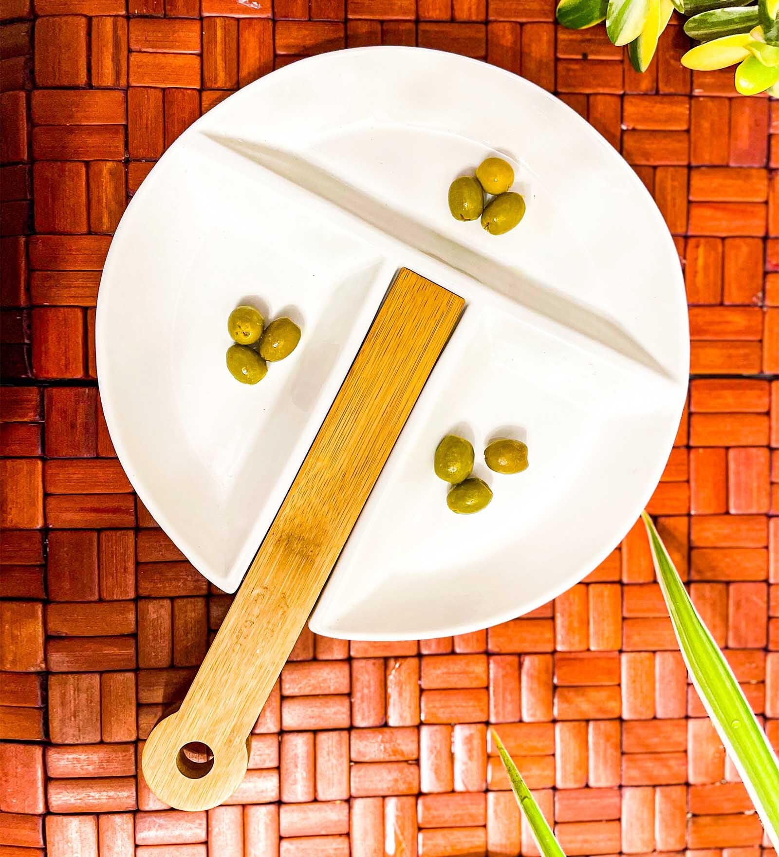 Buy Vendz Ceramic Appetizer Platter by Lemon Tree Online - Appetizer ...