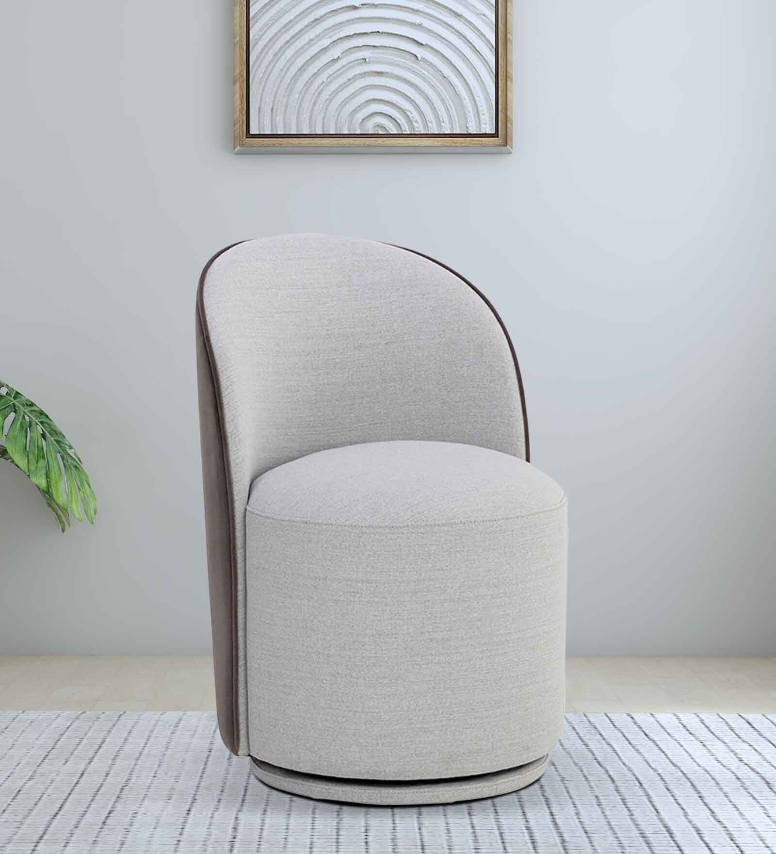 Buy Venity Leatherette Caf Chair in Grey Colour at 48% OFF by Kiyan Overseas | Pepperfry
