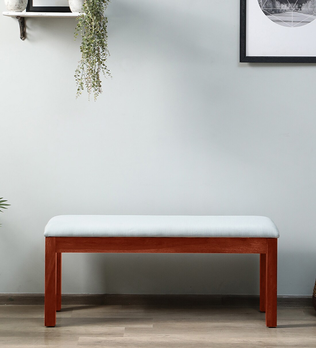 Buy Vinca Sheesham Wood Dining Bench In Scratch Resistant Honey Oak ...