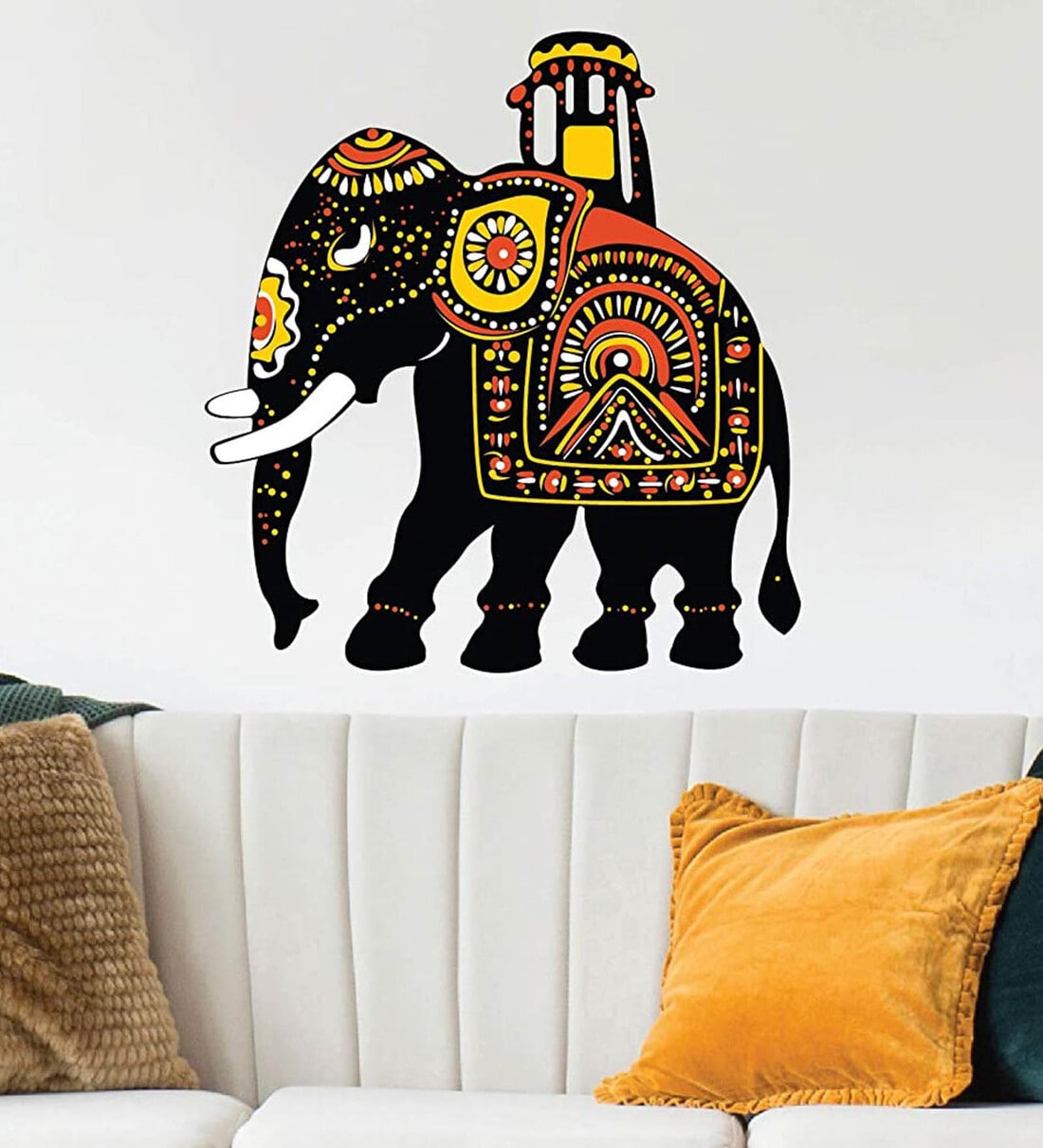 Buy Vinyl Royal Elephant Wall Sticker By Asian Paints Online - Wall ...