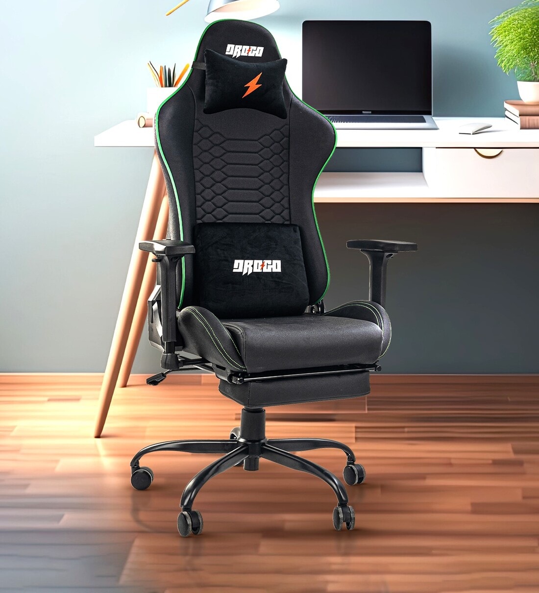Buy Viper Gaming Chair in Black And Green Colour at 32% OFF by Drogo ...