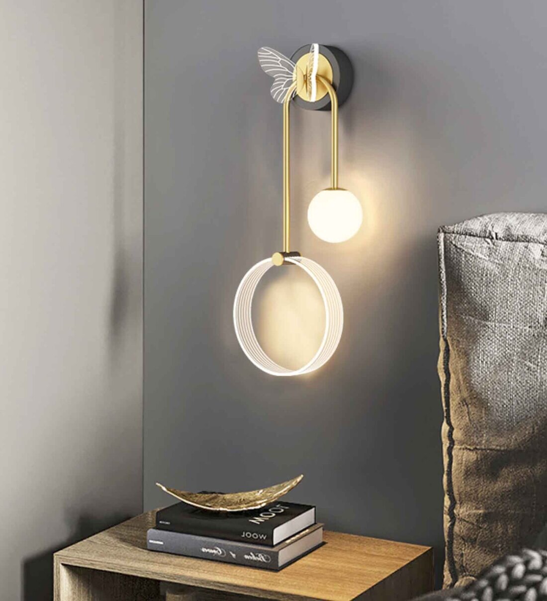 Buy Gold Metal Wall Light By Smartway Lighting at 31% OFF by Smartway ...