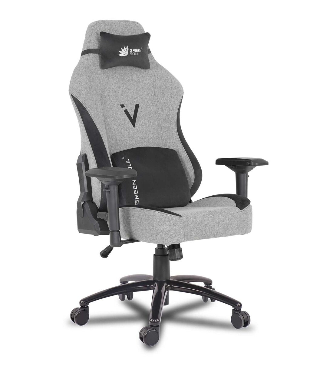 Buy Vision Fabric Gaming Chair in Grey Colour Online - Gaming Chairs ...
