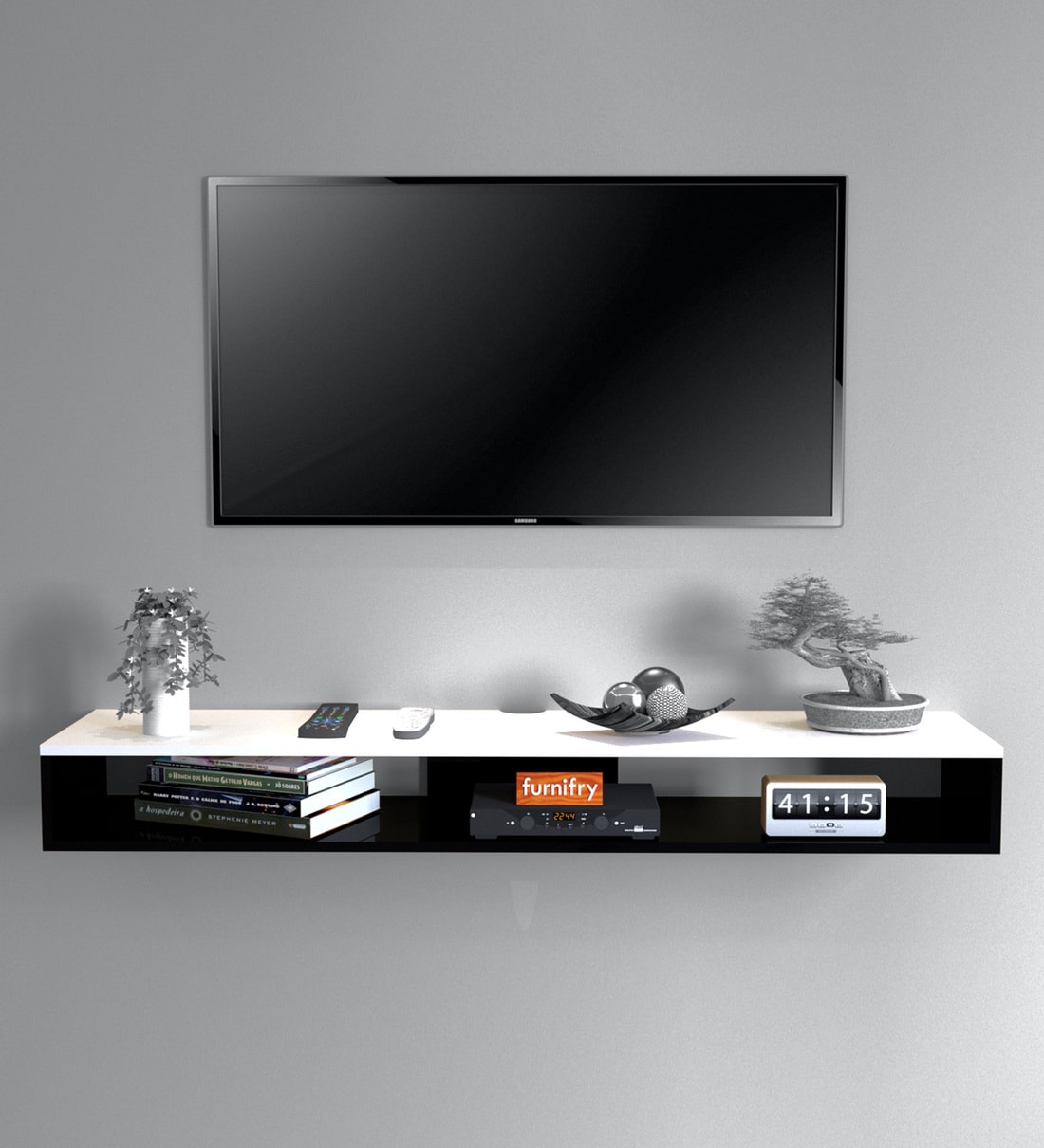 Buy Vision TV Unit in Black & White Finish at 100% OFF by Furnifry ...