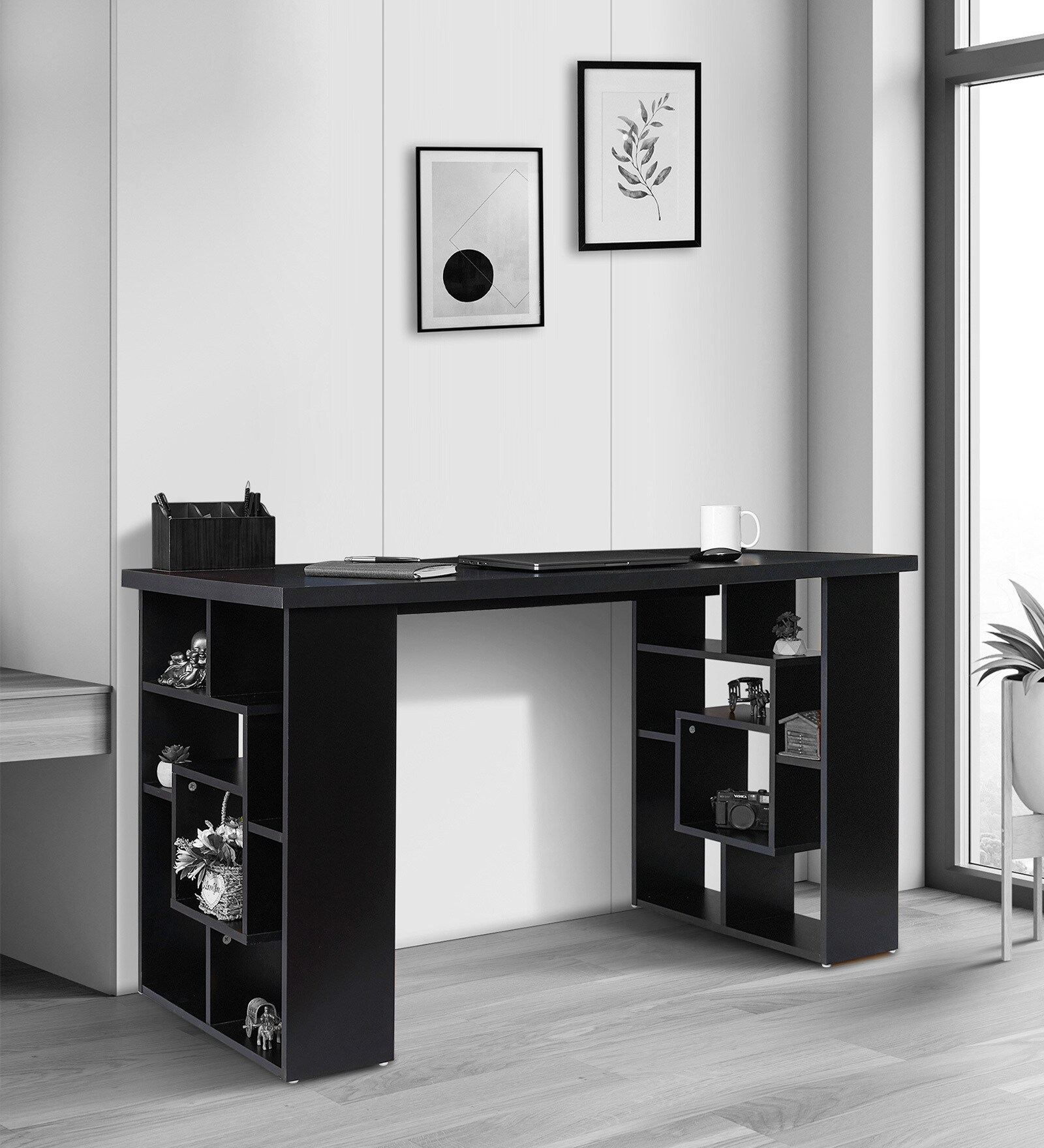 Buy Victoria Writing Table in Black Finish at 46% OFF by TADesign ...