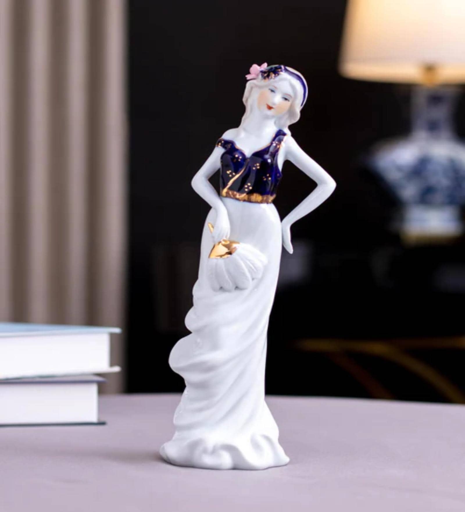 Buy Victorian Lady Multicolour Porcelain Showpiece at 25% OFF by The ...