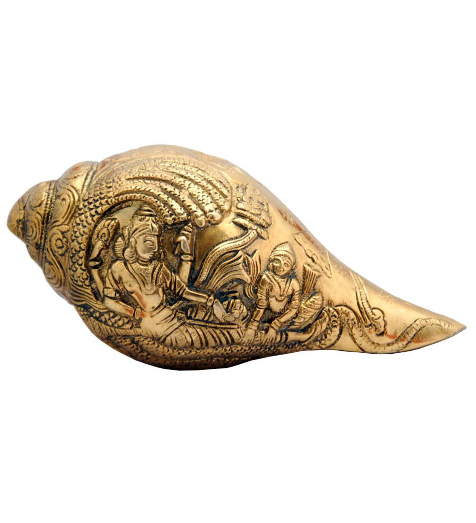Buy Villcart Fancy Brass Ornamental Shankh Online - Animal Figurines ...
