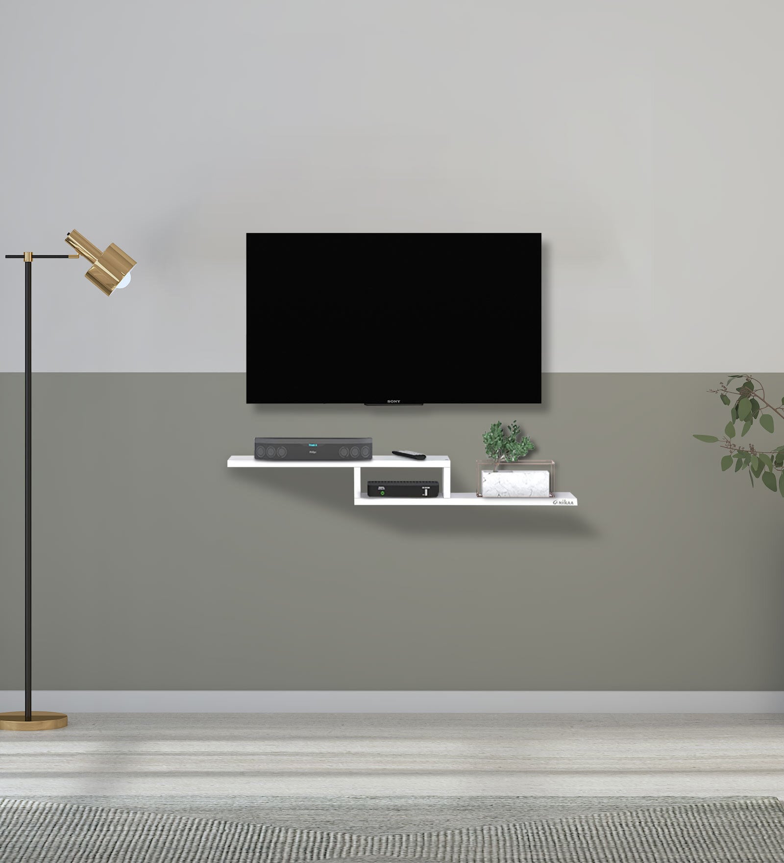 Buy Vincent TV Unit in White Finish for TVs up to 65\ at 5% OFF by ...