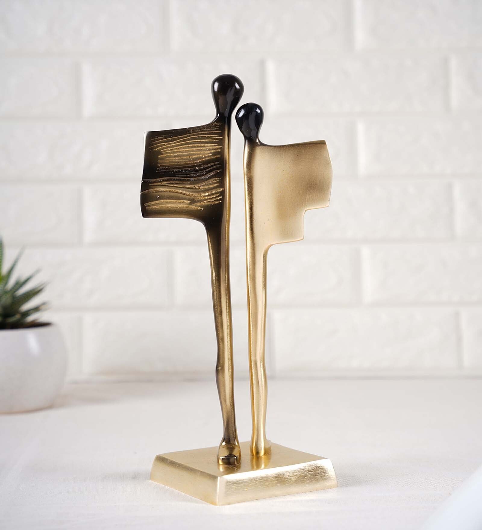 Buy Vintage Gold Metal Showpiece at 51% OFF by Folkstorys | Pepperfry