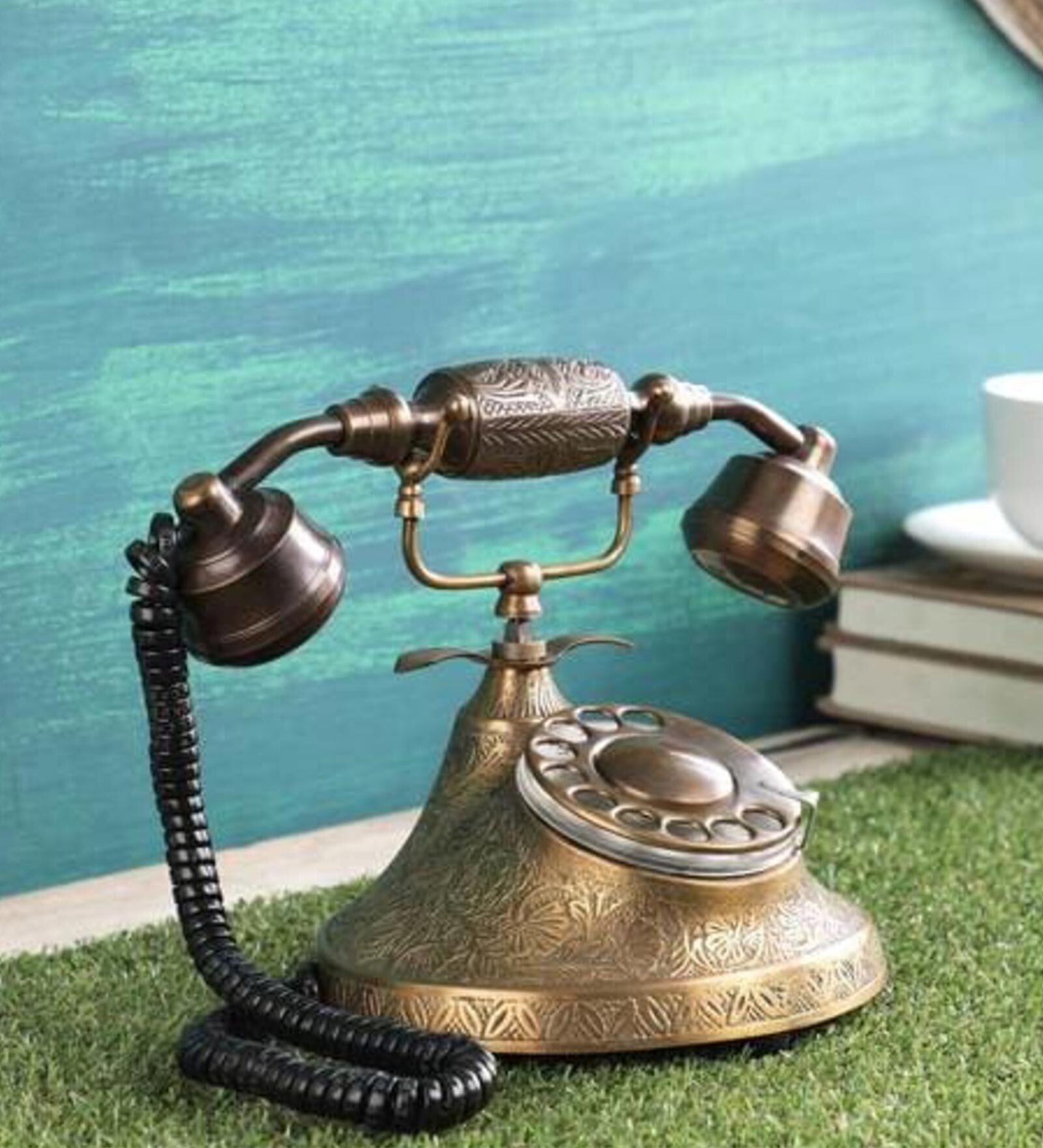 Buy Maharaja Looking Round Golden Brass Showpiece at 17% OFF by Weald ...