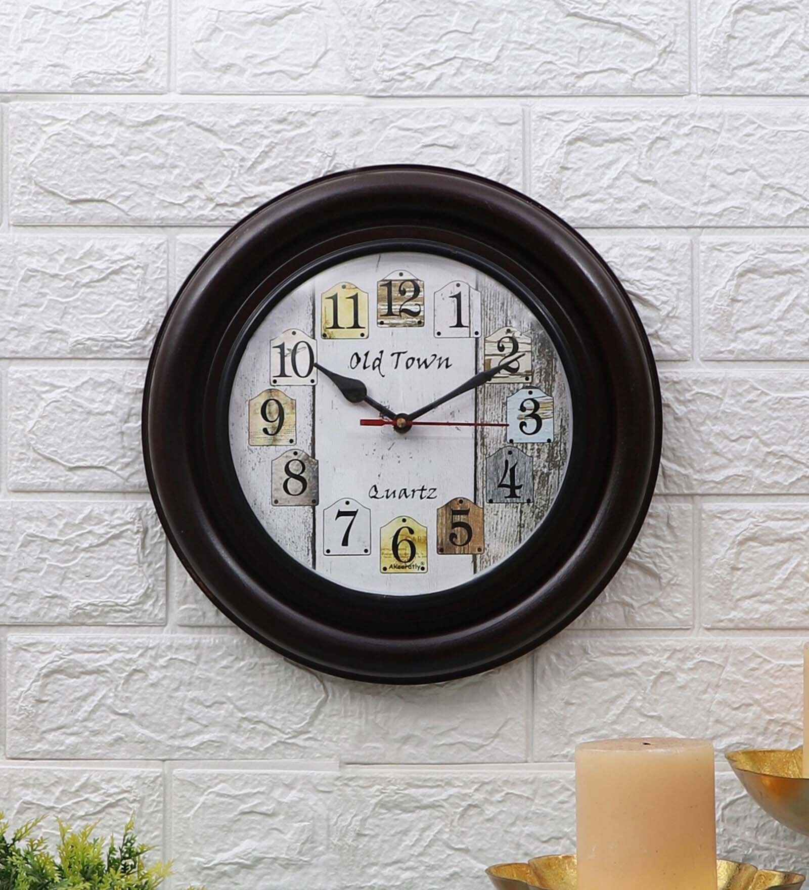Buy Black MDF Vintage Stylish Traditional Wall Clock at 23% OFF by ...