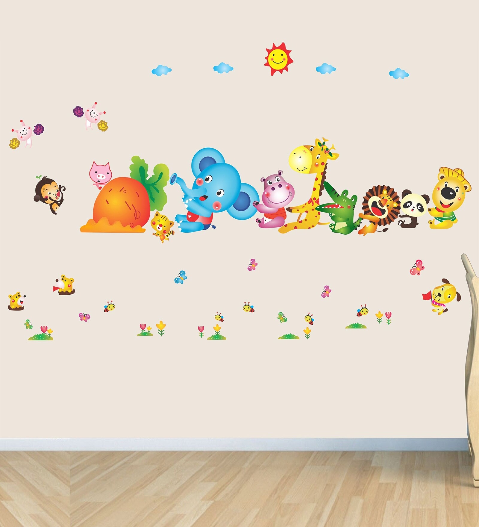 Buy Vinyl Animals Cartoons Wall Sticker at 12% OFF by Happy Walls ...