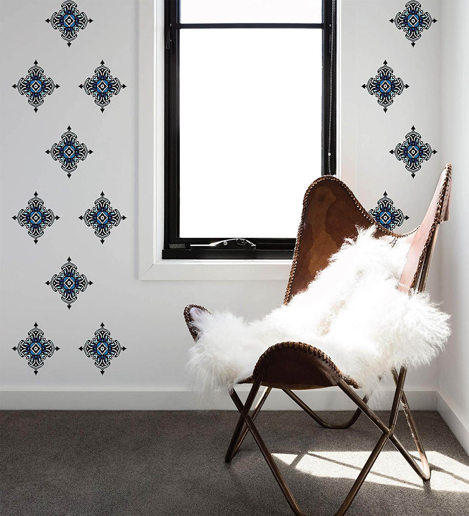 Buy Vinyl Indigo Abstract Wall Sticker By Asian Paints at 69% OFF by ...