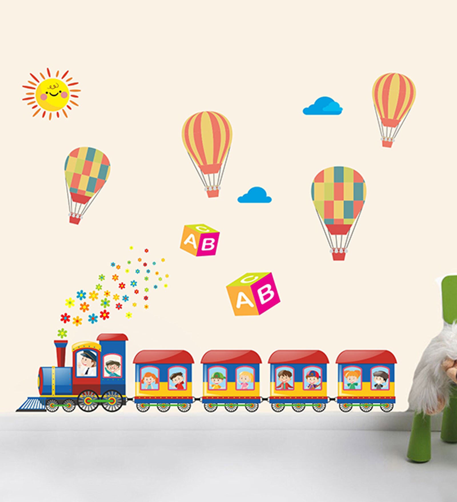 Buy Vinyl Kids Train Wall Sticker by Decor Kafe at 39% OFF by Decor ...