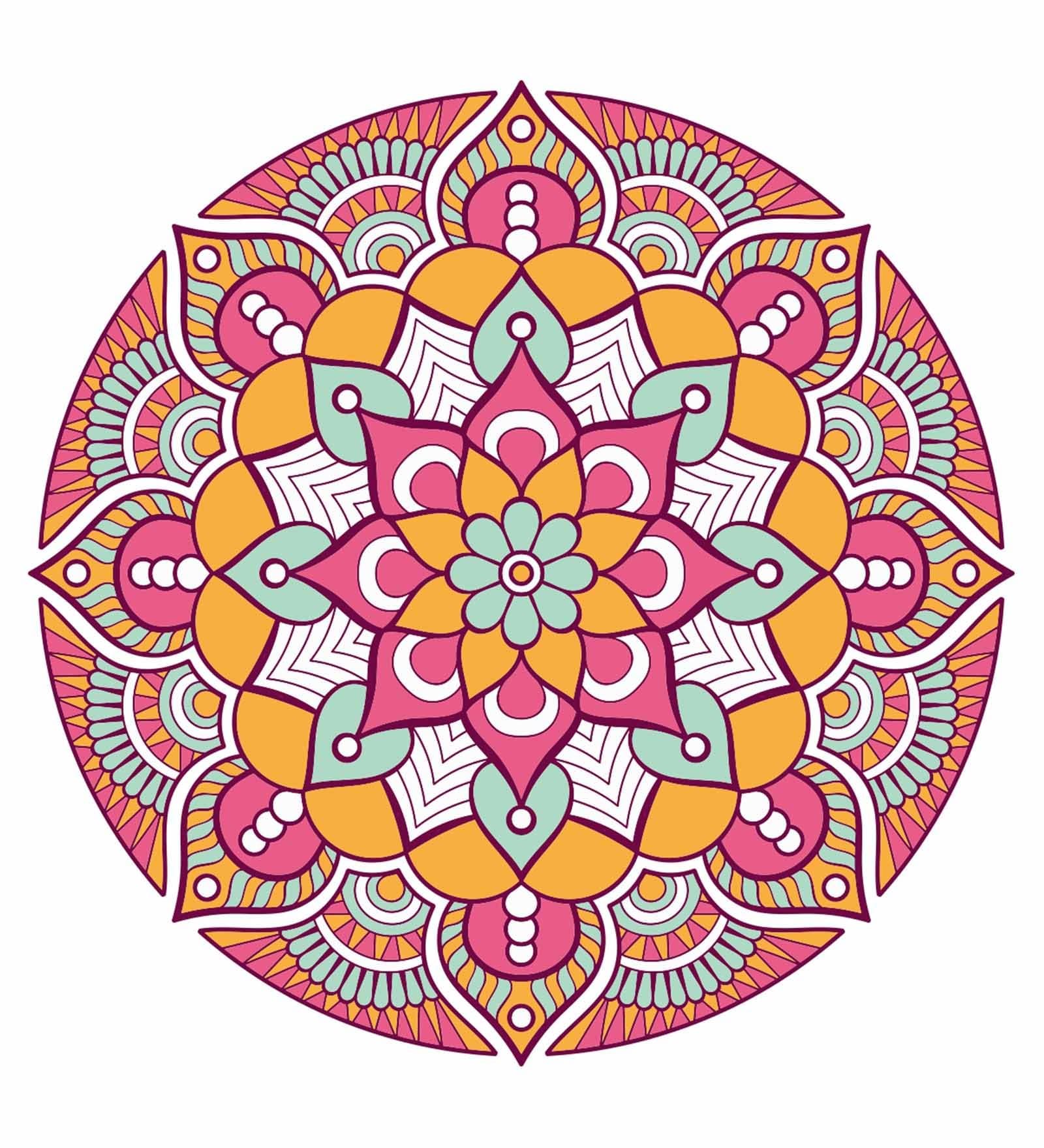 Buy Vinyl Rangoli Wall Sticker by Decor Kafe Online - Floral Wall ...