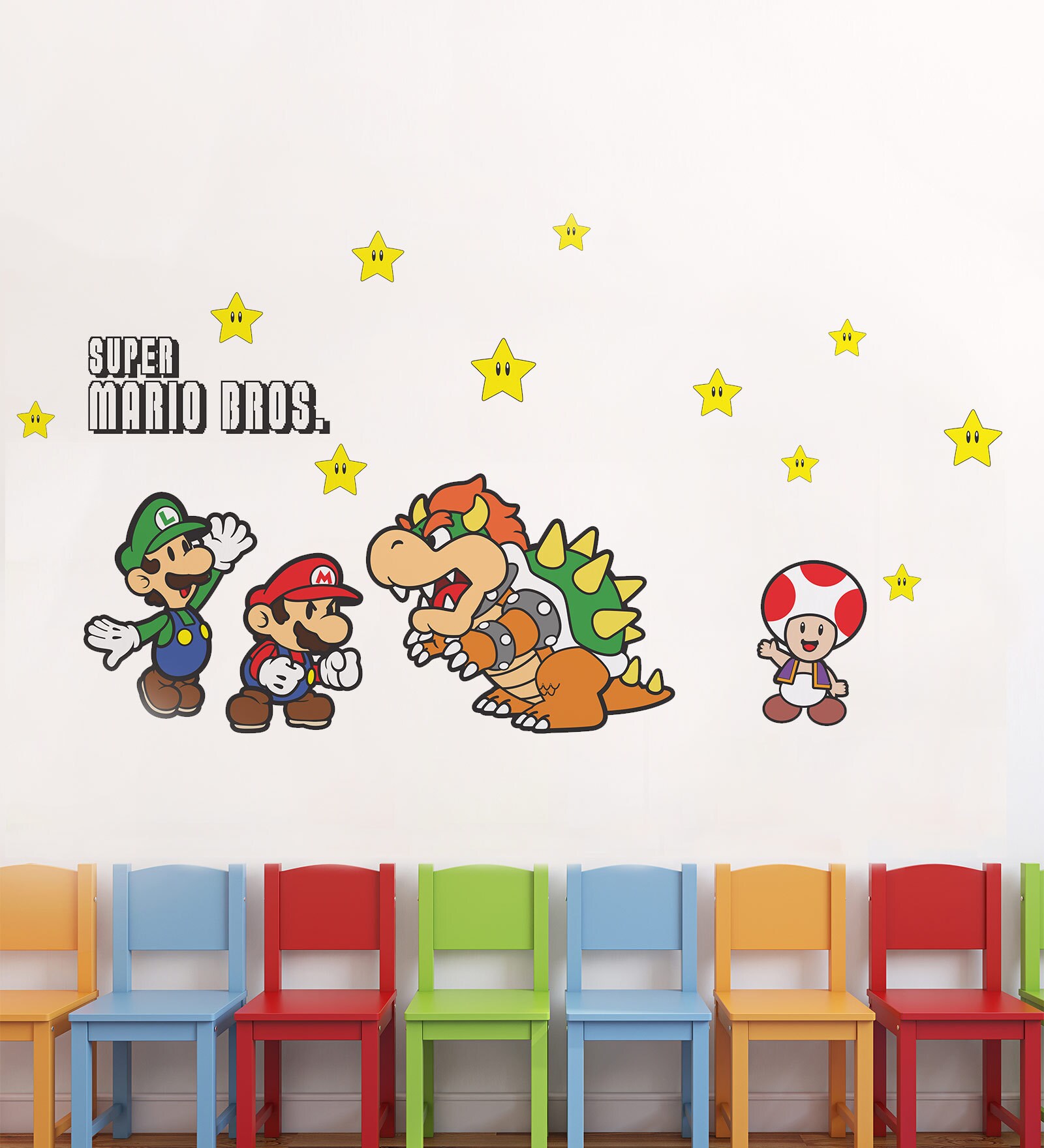 Buy Vinyl Super Mario Cartoon Wall Sticker at 12% OFF by Happy Walls ...