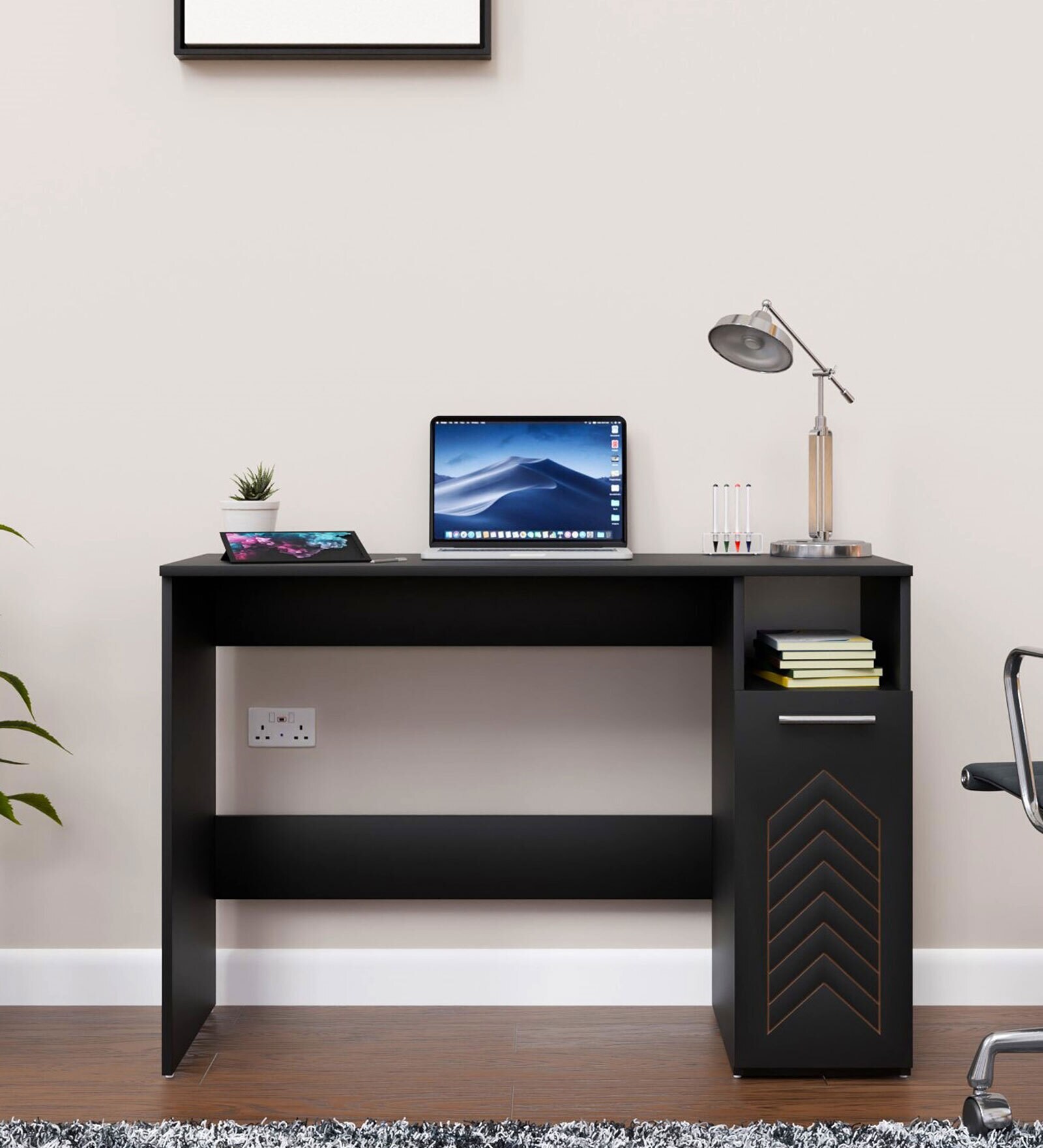 Buy Viola Study Table In Black Colour at 25% OFF by Mintwud from ...