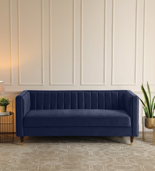 Blue Bucket 3 Seater Sofas Online @Upto 70% OFF | Pepperfry