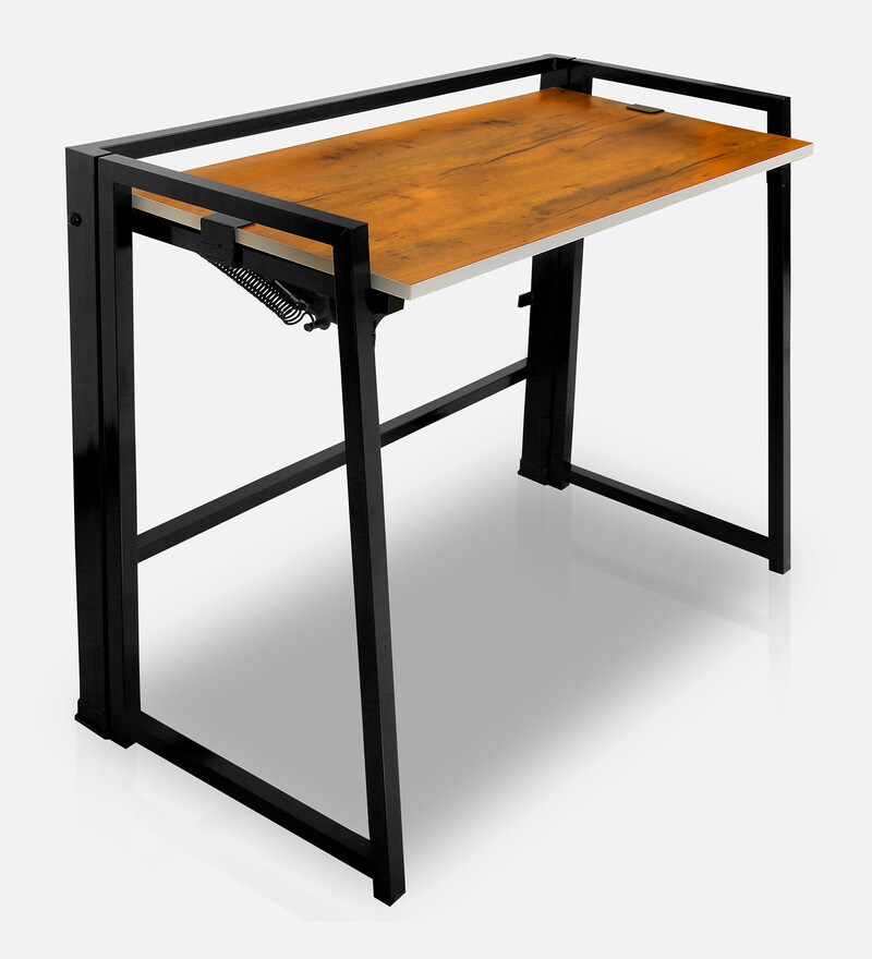Buy Vincent Height Adjustable Study Table in Black Finish by Annam-Dec ...