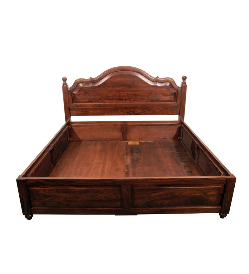 Buy Vintage Style King Bed with Storage Online - King Size Beds - Beds ...