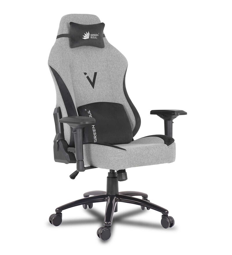 Buy Vision Fabric Gaming Chair in Grey Colour Online - Gaming Chairs ...