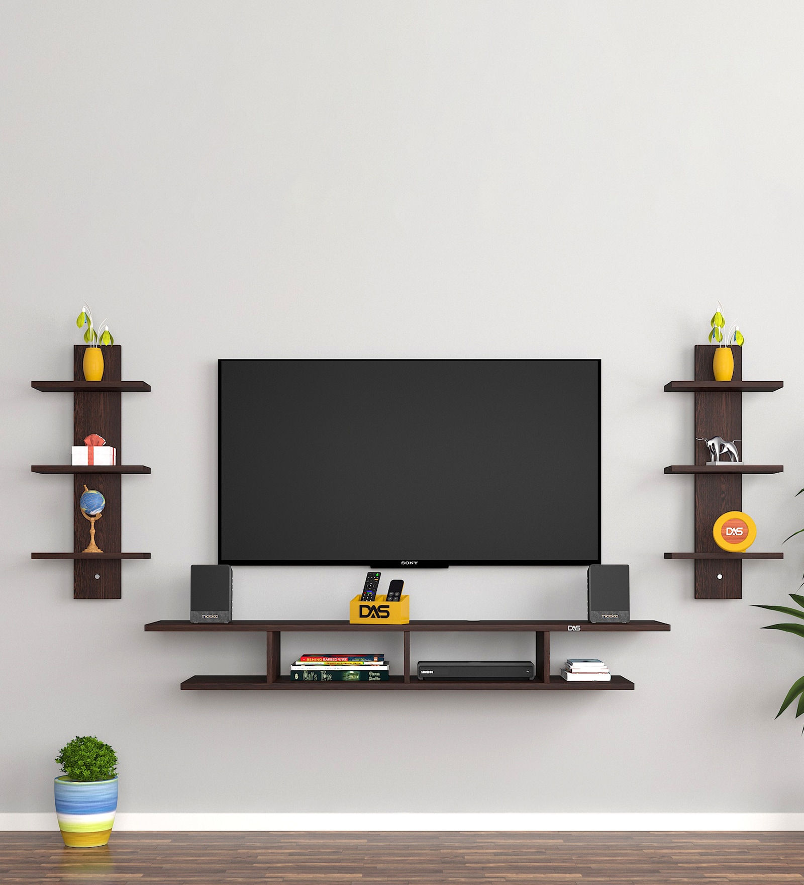 Buy Volker TV Unit In Flowery Flowery Wenge Finish For Up To 55\ at 61% ...