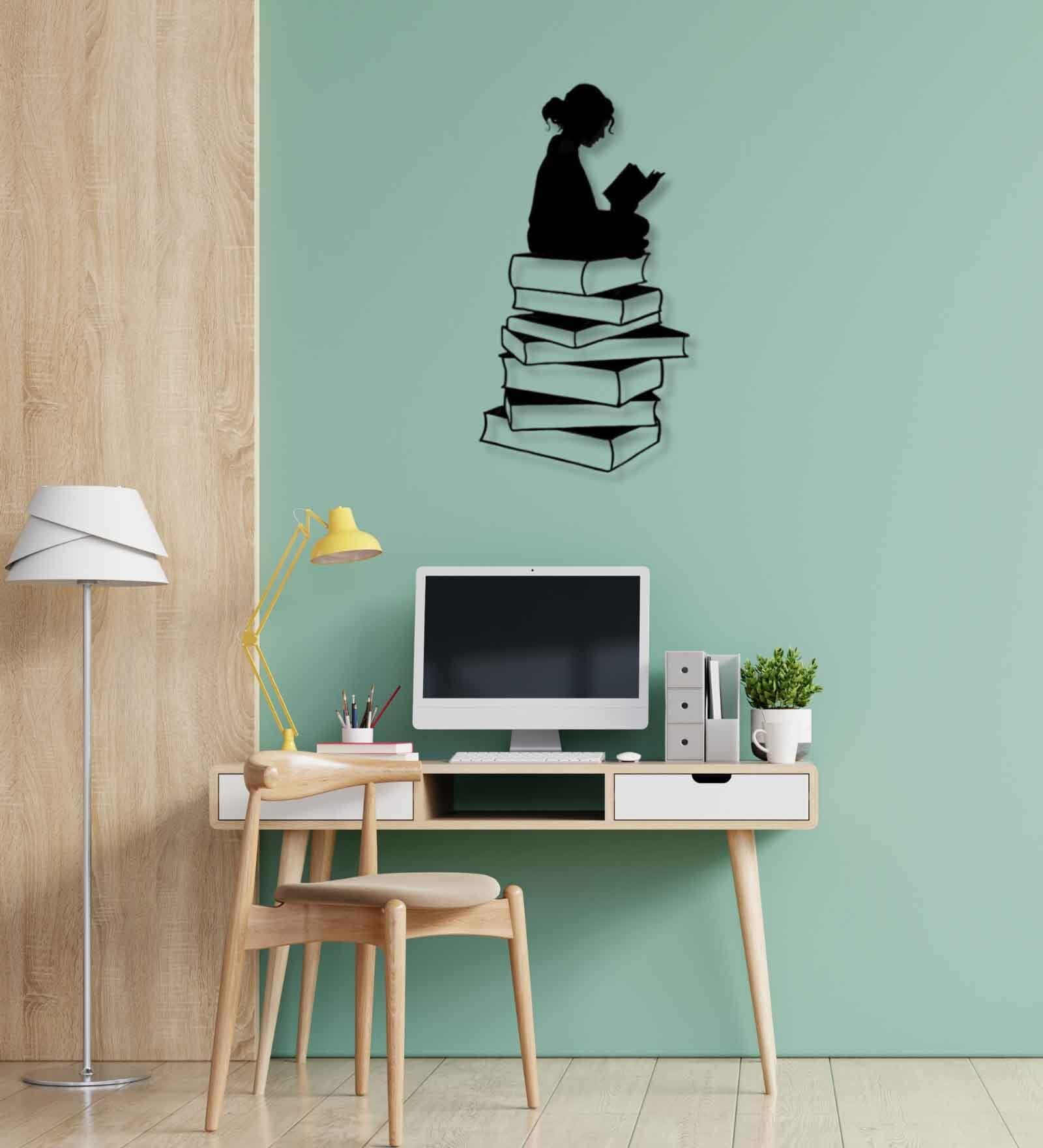Buy Voracious Reader Black Mild Steel Wall Art at 32% OFF by Elysian ...
