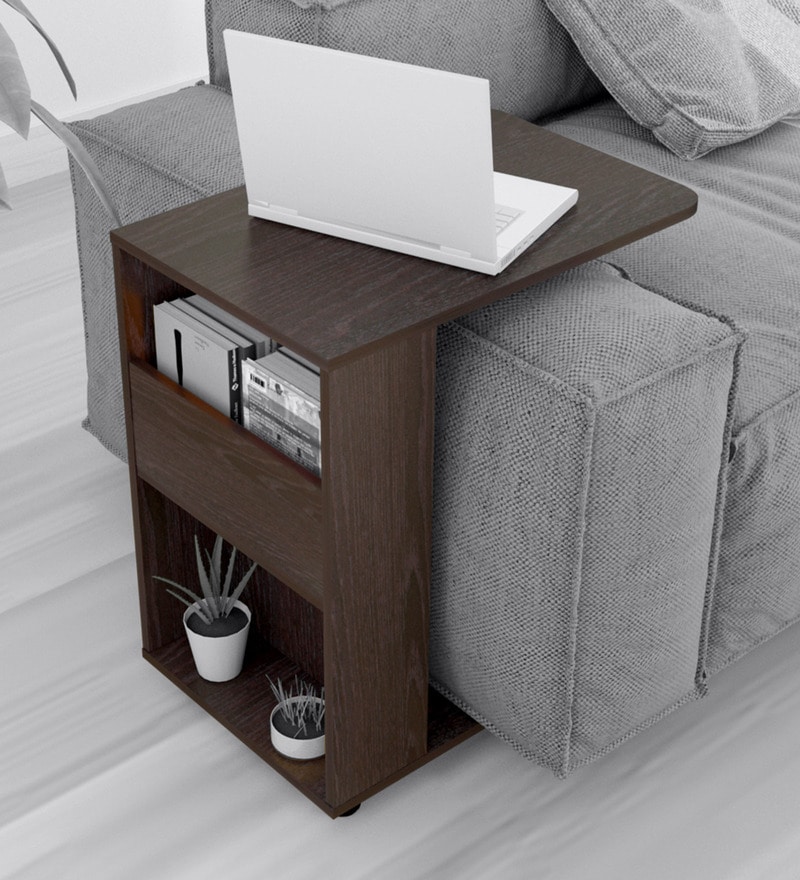 Buy Voyager C-Shape End Table in African Oak Finish by Hoffice Online ...