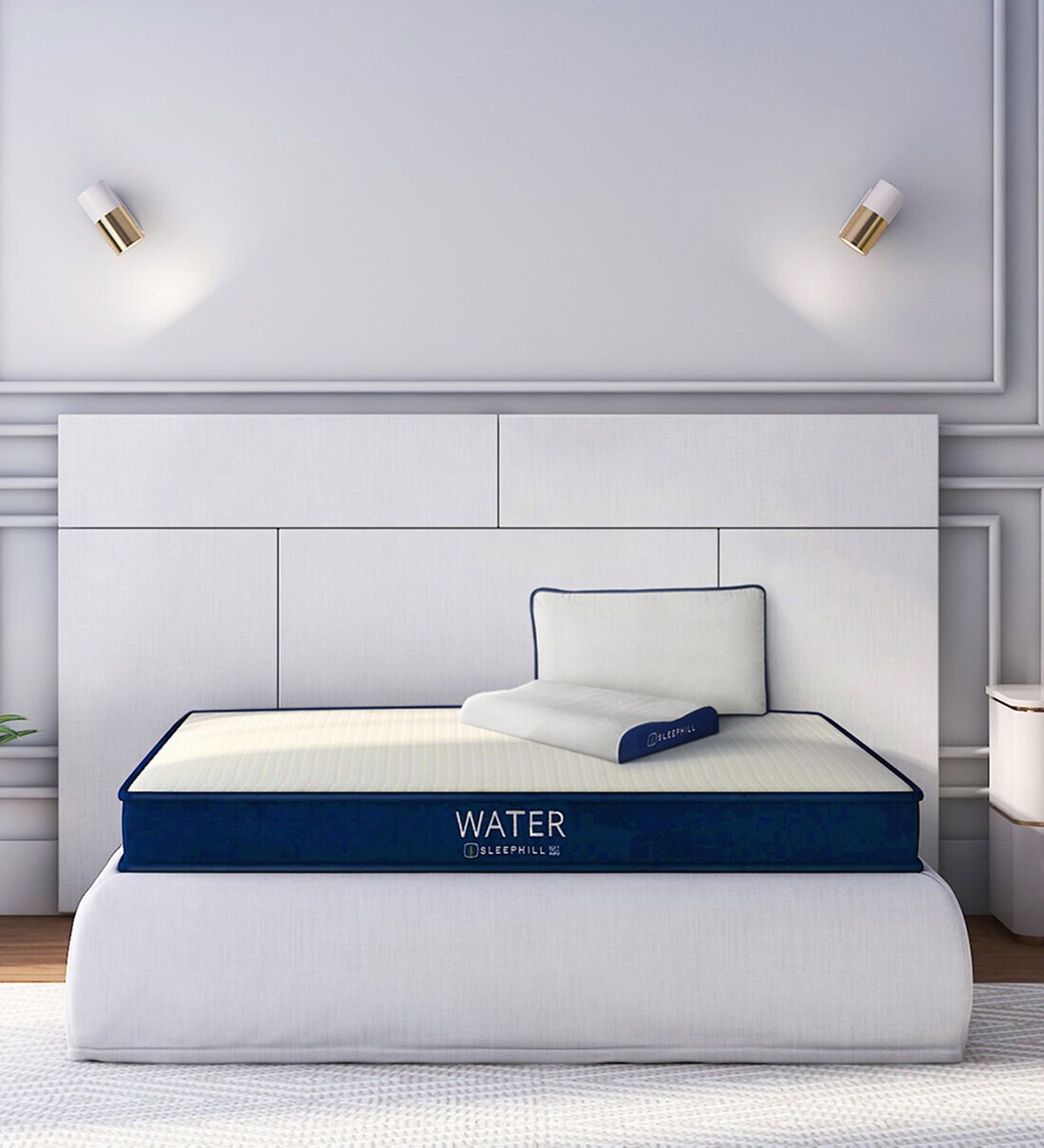Buy Water Dual 4 inch HR Foam Queen Size Mattress Online - Queen Size ...